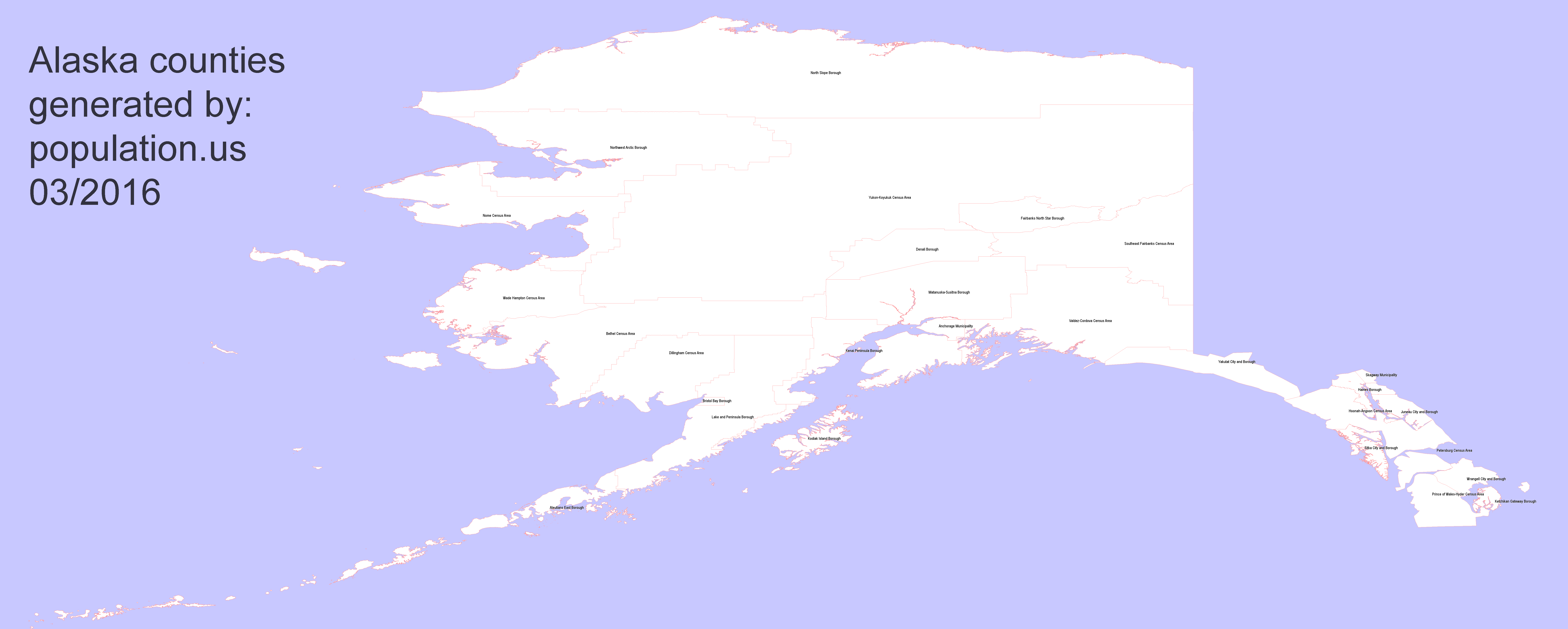 US counties population