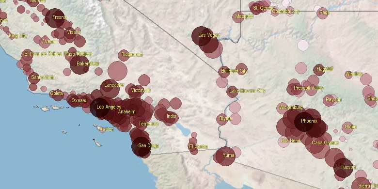 Tehachapi, CA population